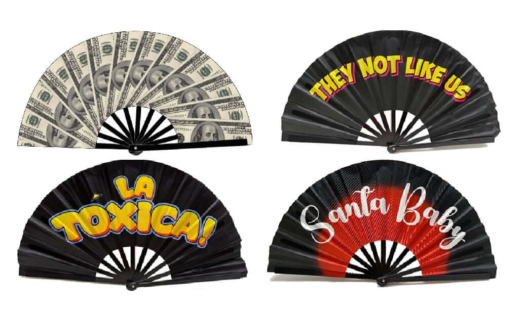 Folding Fan Collection - Save on 4 Big Colorful Fans!