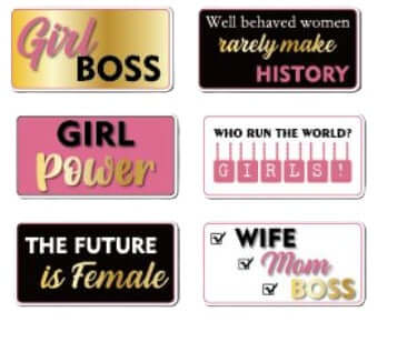 Girl Power Photo Booth Props - Fun & Colorful