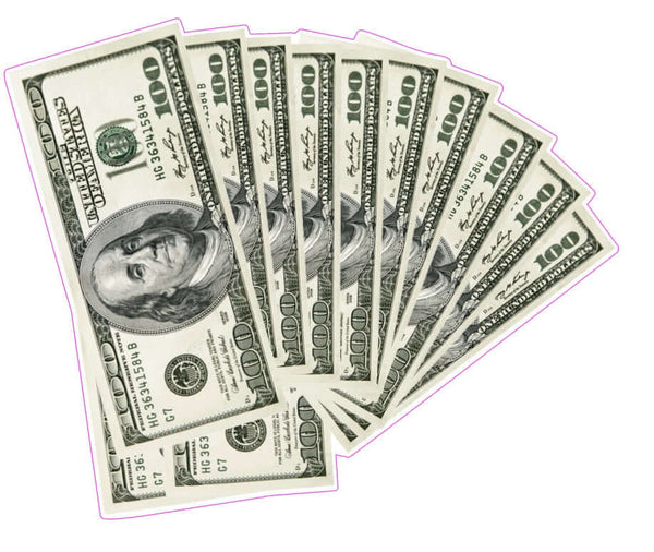 MONEY FAN (Dollar Bills) PVC Photo Booth Prop